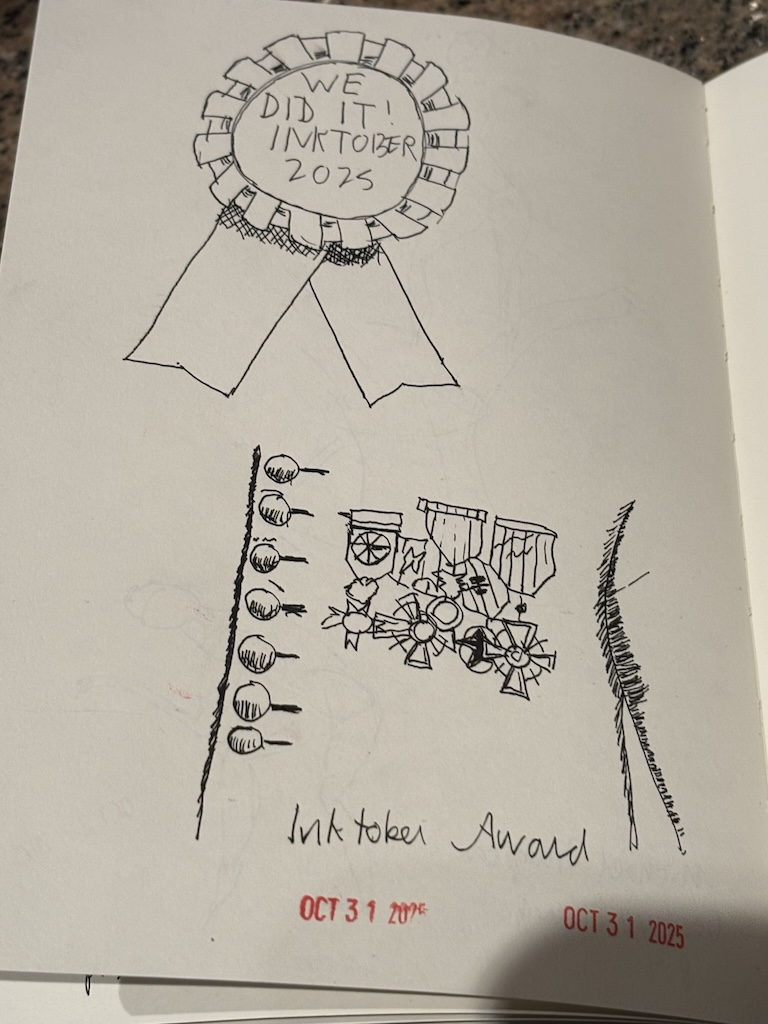 My Experience with Inktober, October 2025 – Ramblings and Ruminations